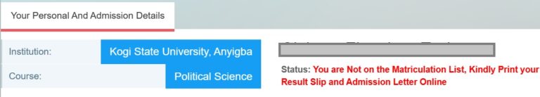 JAMB Matriculation List: Meaning for NYSC and How to Check